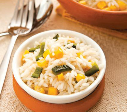 arroz con chile poblano