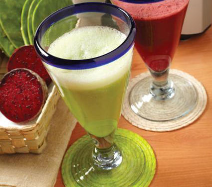 jugo de nopal con toronja y manzana