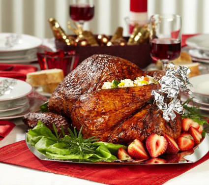 pavo rostizado con chile ancho