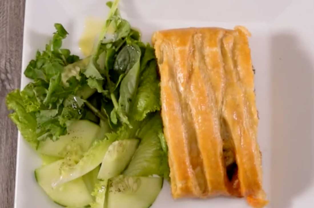 Receta de Trenza salada rellena de rajas de chile poblano y chorizo ...