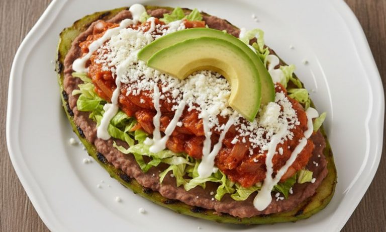 receta de huarache de nopal con tinga de atún en menos de 30 minutos