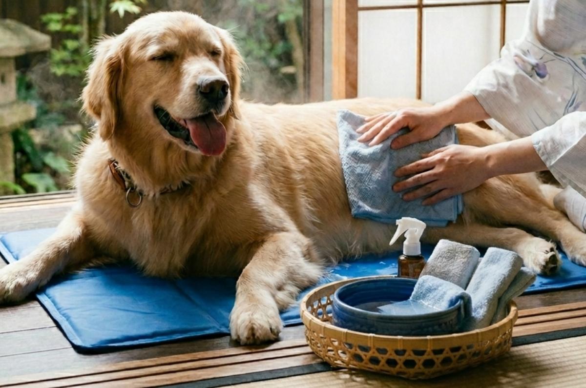 El poderoso truco japonés para refrescar a los perros en casa paso a paso